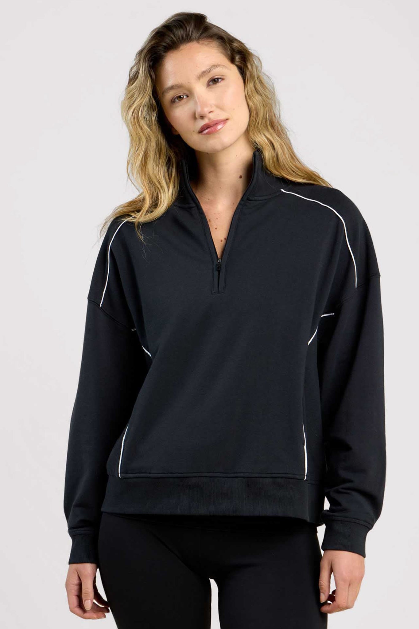 CloudTech Quarter-Zip | Black – nuuds