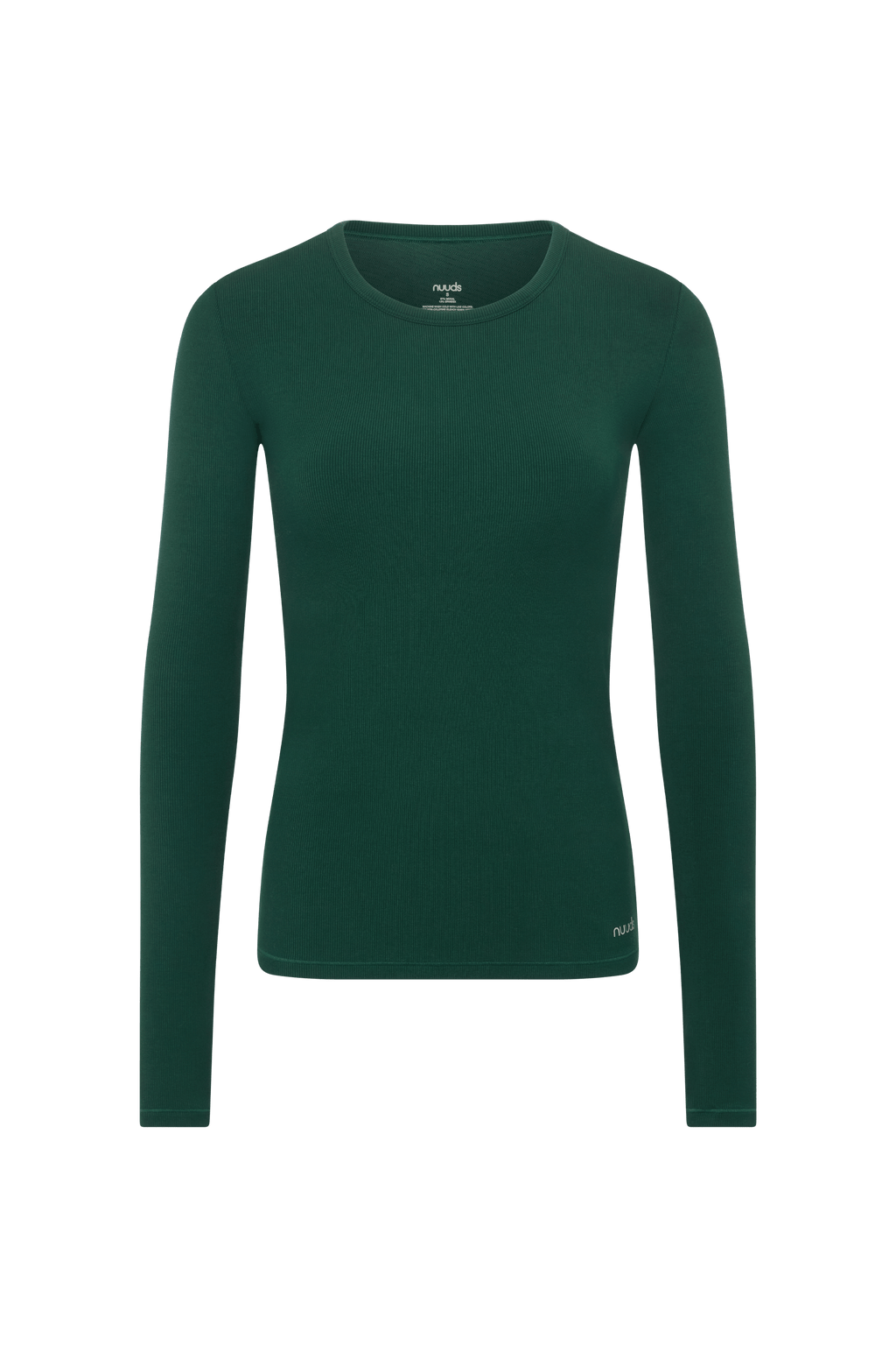 Sporty Rib Bra Long Sleeve | Blackpine – nuuds