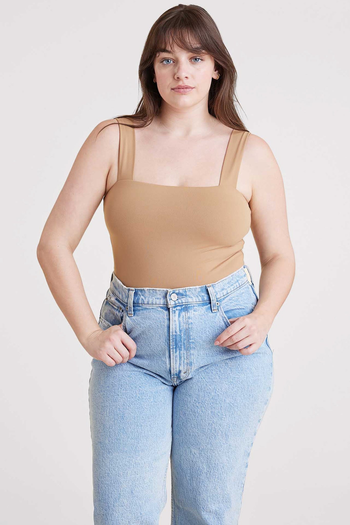 Square Neck Tank Bodysuit | Women’s Tank Bodysuit & Everyday Top by nuuds