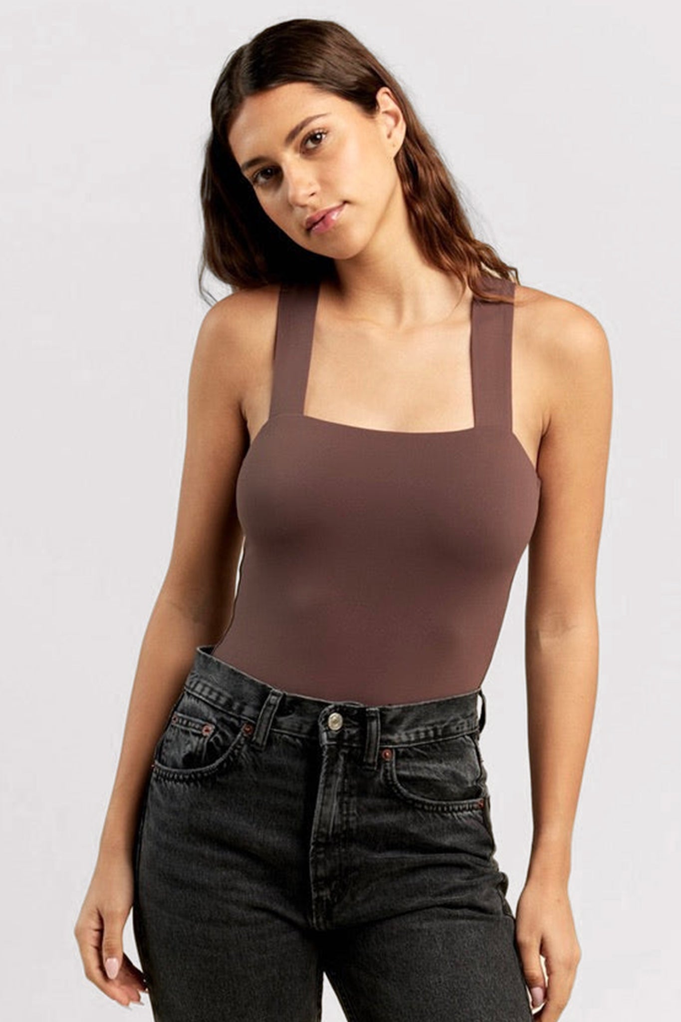 Square Neck Tank Bodysuit | Women’s Tank Bodysuit & Everyday Top by nuuds