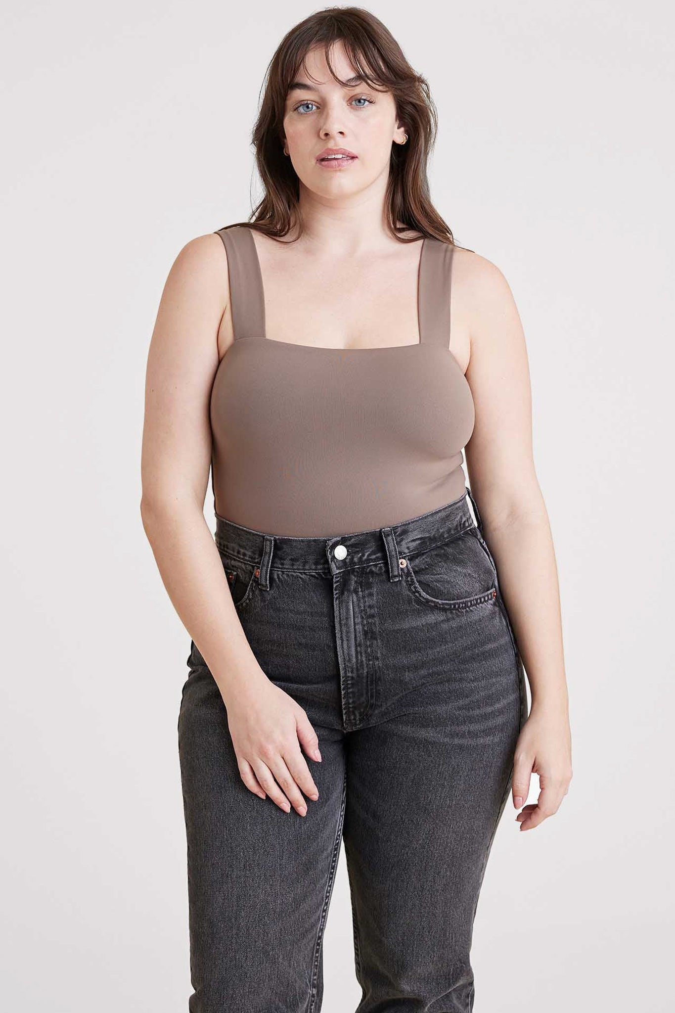 Square Neck Tank Bodysuit | Women’s Tank Bodysuit & Everyday Top by nuuds