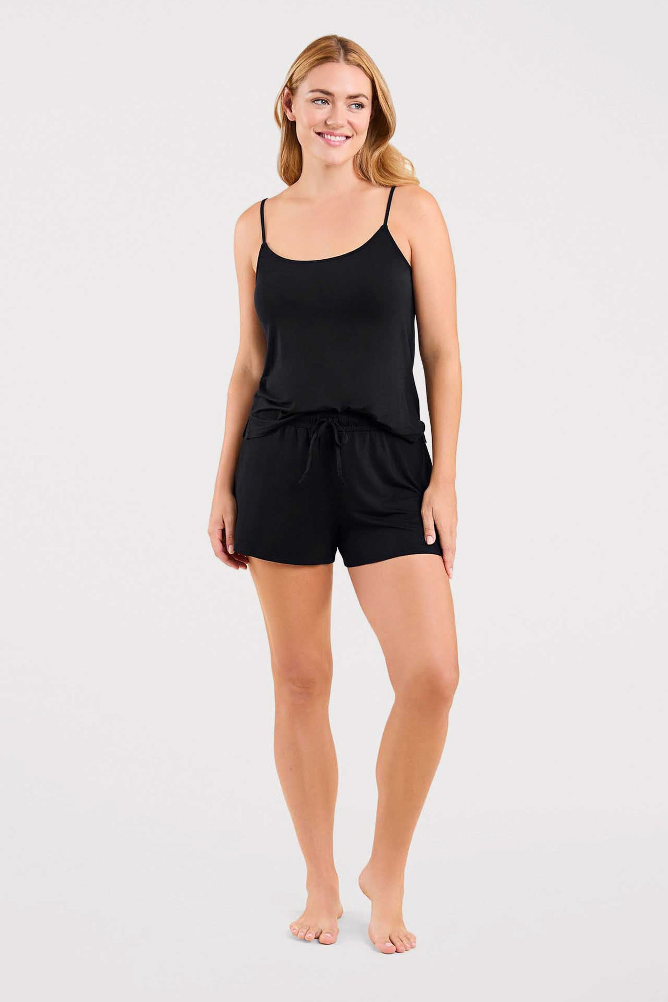 Cami Sleep Set | Black – nuuds
