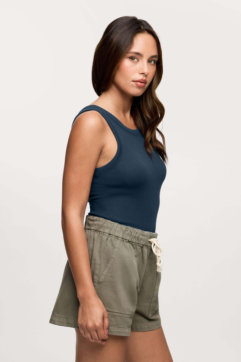 Slinky Rib Tank | Navy – nuuds